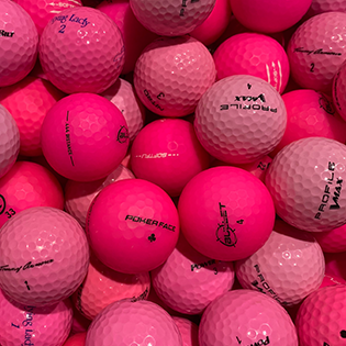Bulk Assorted Pink Mix Used Golf Balls | Halfpricegolfballs.com