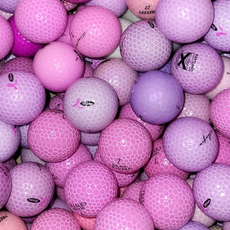 Assorted Purple Crystal Mix used golf balls - Halfpricegolfballs.com ...