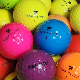 Bulk Top Flite Color Mix Used Golf Balls | Halfpricegolfballs.com