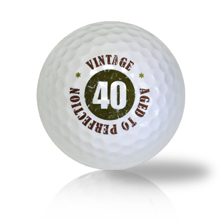 Happy 40th Birthday Golf Balls Used Golf Balls | Halfpricegolfballs.com