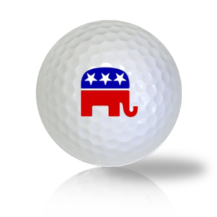 Republican Elephant Golf Balls Used Golf Balls | Halfpricegolfballs.com