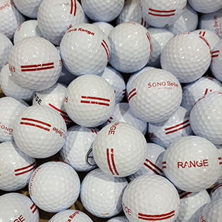 Bulk Red Stripe Practice Range Balls Used Golf Balls ...