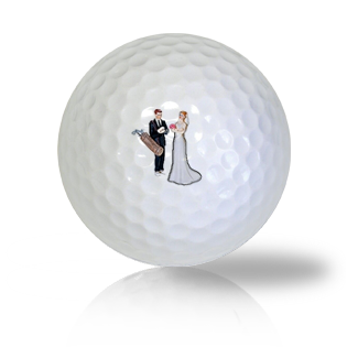 Bride & Groom Golf Balls Used Golf Balls | Halfpricegolfballs.com
